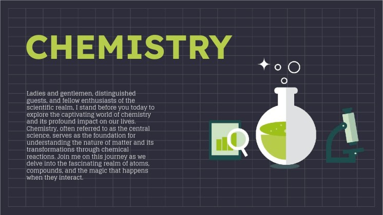 Dark Elegance Chemistry | Free Google Slide Theme