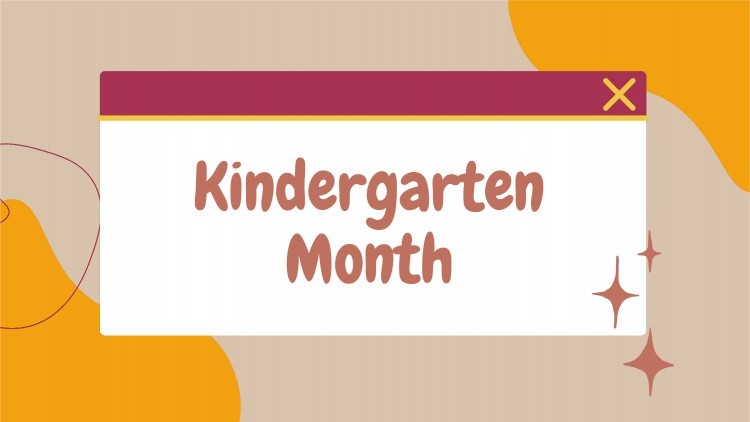 Abstract Kindergarten Month | Free Google Slide Theme
