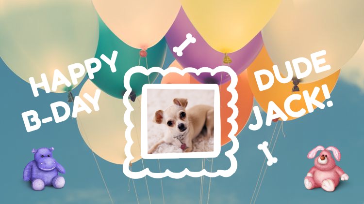 Cute Birthday Dog | Free Google Slide Theme