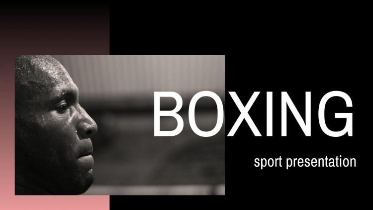 Black Boxing Sport | Free Google Slide Theme