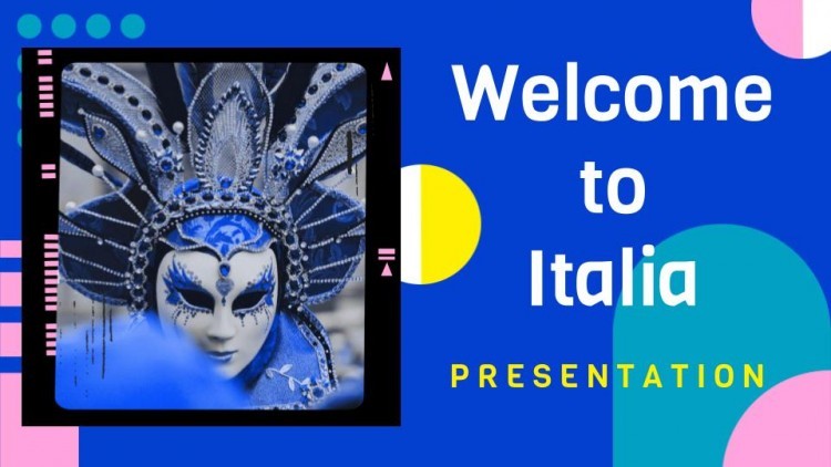 Blue Modern Italia | Free Google Slide Theme