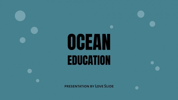 Blue Ocean Education | Free Google Slide Theme