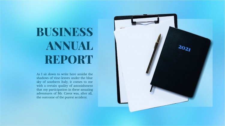 Business Annual Report | Free Google Slide Theme