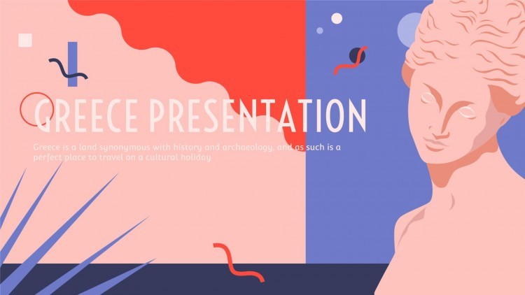 Colorful Greek Sculpture | Free Google Slide Theme