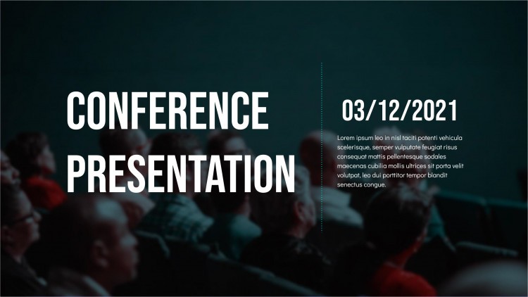Dark Professional Conference | Free Google Slide Theme