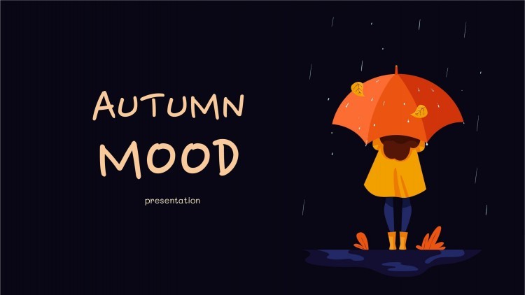 Dark Fun Аutumn / Fall | Free Google Slide Theme
