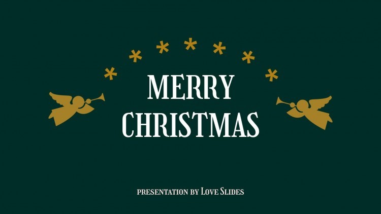 Green Merry Christmas | Free Google Slide Theme