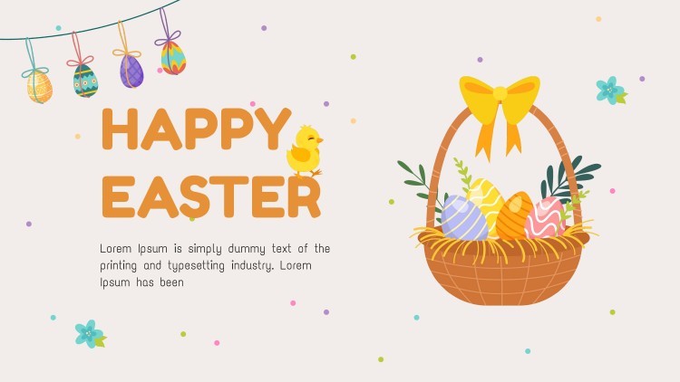 Beautiful Happy Easter | Free Google Slide Theme