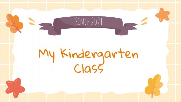 My Kindergarten Class | Free Google Slide Theme