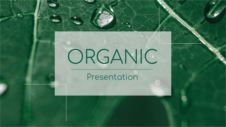 Green & Gray Organics | Free Google Slide Theme