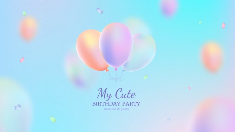 Pastel Cute Birthday | Free Google Slide Theme