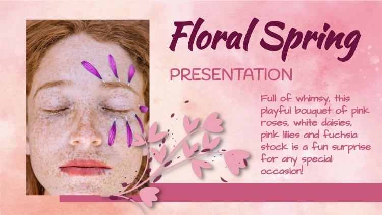 Pastel Floral Spring | Free Google Slide Theme