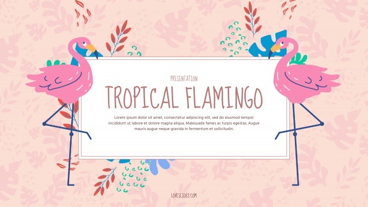 Pastel Floral Tropic | Free Google Slide Theme
