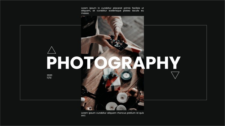 Dark Simple Photography | Free Google Slide Theme