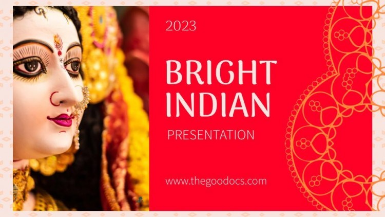 Red Bright Indian Presentation | Free Google Slide Theme