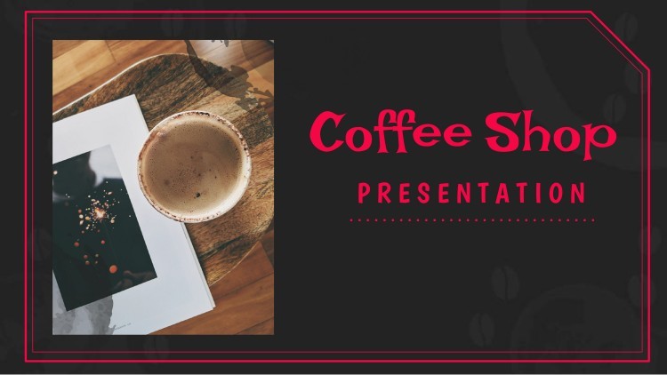Red Cute Coffee | Free Google Slide Theme