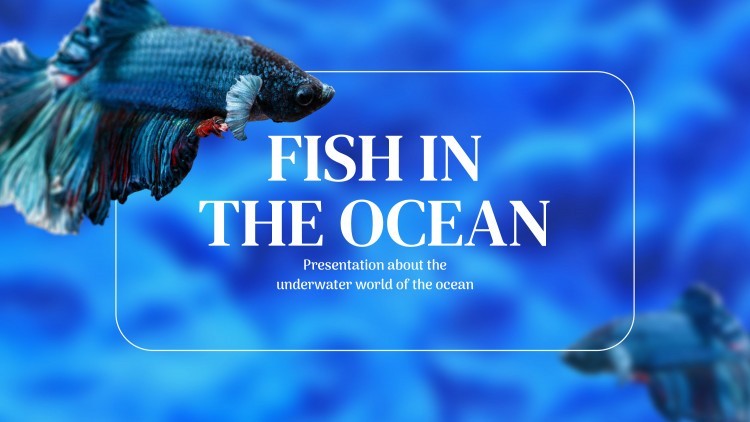 Simple Bright Blue Ocean | Free Google Slide Theme