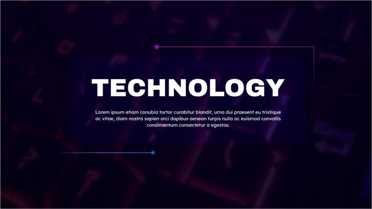 Dark Futuristic Technology | Free Google Slide Theme