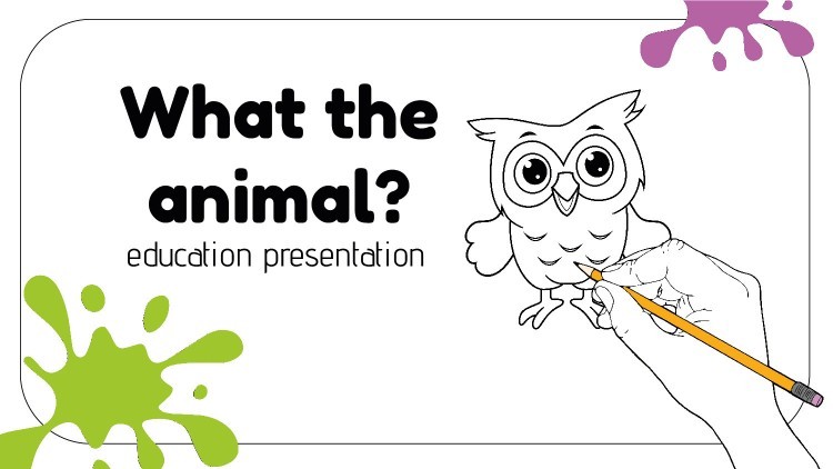 What the Animal Education | Free Google Slide Theme
