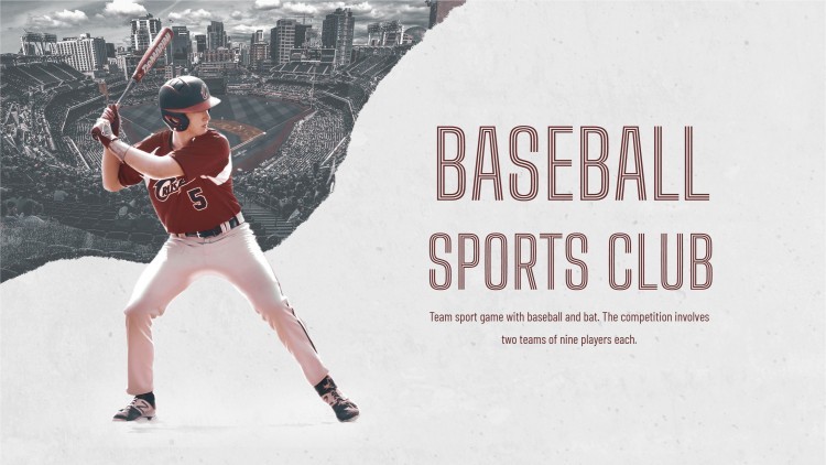 White Professional Baseball | Free Google Slide Theme