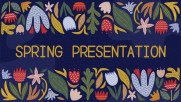Dark Illustrated Spring | Free Google Slide Theme