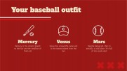Red Modern Baseball | Free Google Slide Theme