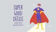 Purple Fun Superhero | Free Google Slide Theme