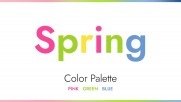 Spring Color Palette | Free Google Slide Theme