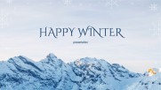 White Simple Winter | Free Google Slide Theme