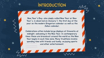 Gold Cute New Year | Free Google Slide Theme