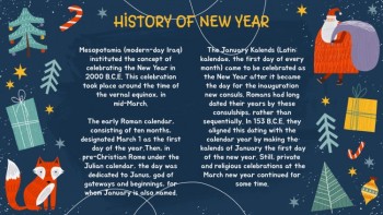 Gold Cute New Year | Free Google Slide Theme