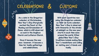 Gold Cute New Year | Free Google Slide Theme