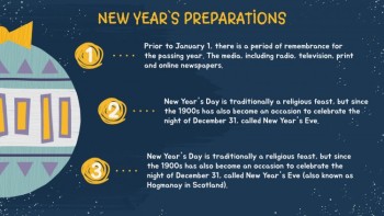 Gold Cute New Year | Free Google Slide Theme