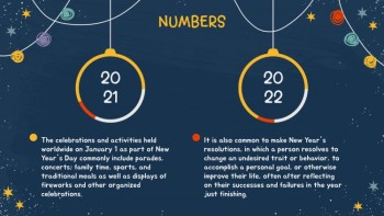 Gold Cute New Year | Free Google Slide Theme