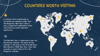 Gold Cute New Year | Free Google Slide Theme