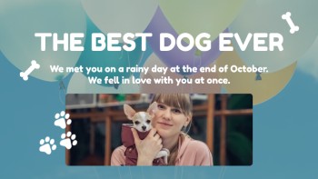 Cute Birthday Dog | Free Google Slide Theme