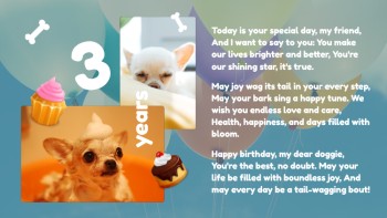 Cute Birthday Dog | Free Google Slide Theme