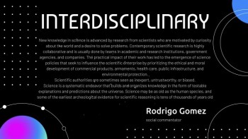 Black Modern Science | Free Google Slide Theme