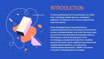 Blue Abstract Math | Free Google Slide Theme