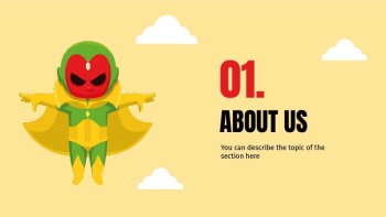 Bright Superhero Kids | Free Google Slide Theme