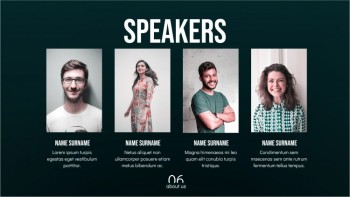 Dark Professional Conference | Free Google Slide Theme