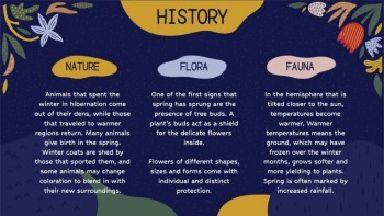 Dark Illustrated Spring | Free Google Slide Theme