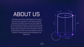 Dark Minimalist Linear Math | Free Google Slide Theme