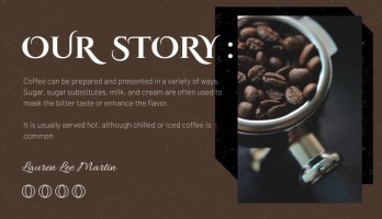 Dark Stylish Coffee Shop | Free Google Slide Theme