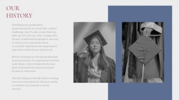 Stylish Modern Graduation | Free Google Slide Theme