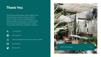 Elegant Bright Tropics | Free Google Slide Theme