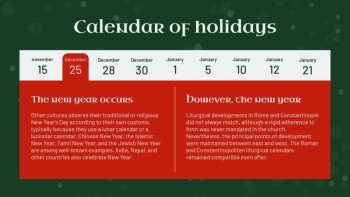 Gold Cute New Year | Free Google Slide Theme