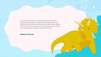 Fun Colorful Dinosaur | Free Google Slide Theme