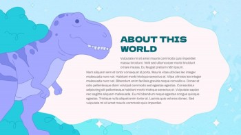 Fun Colorful Dinosaur | Free Google Slide Theme