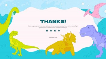 Fun Colorful Dinosaur | Free Google Slide Theme